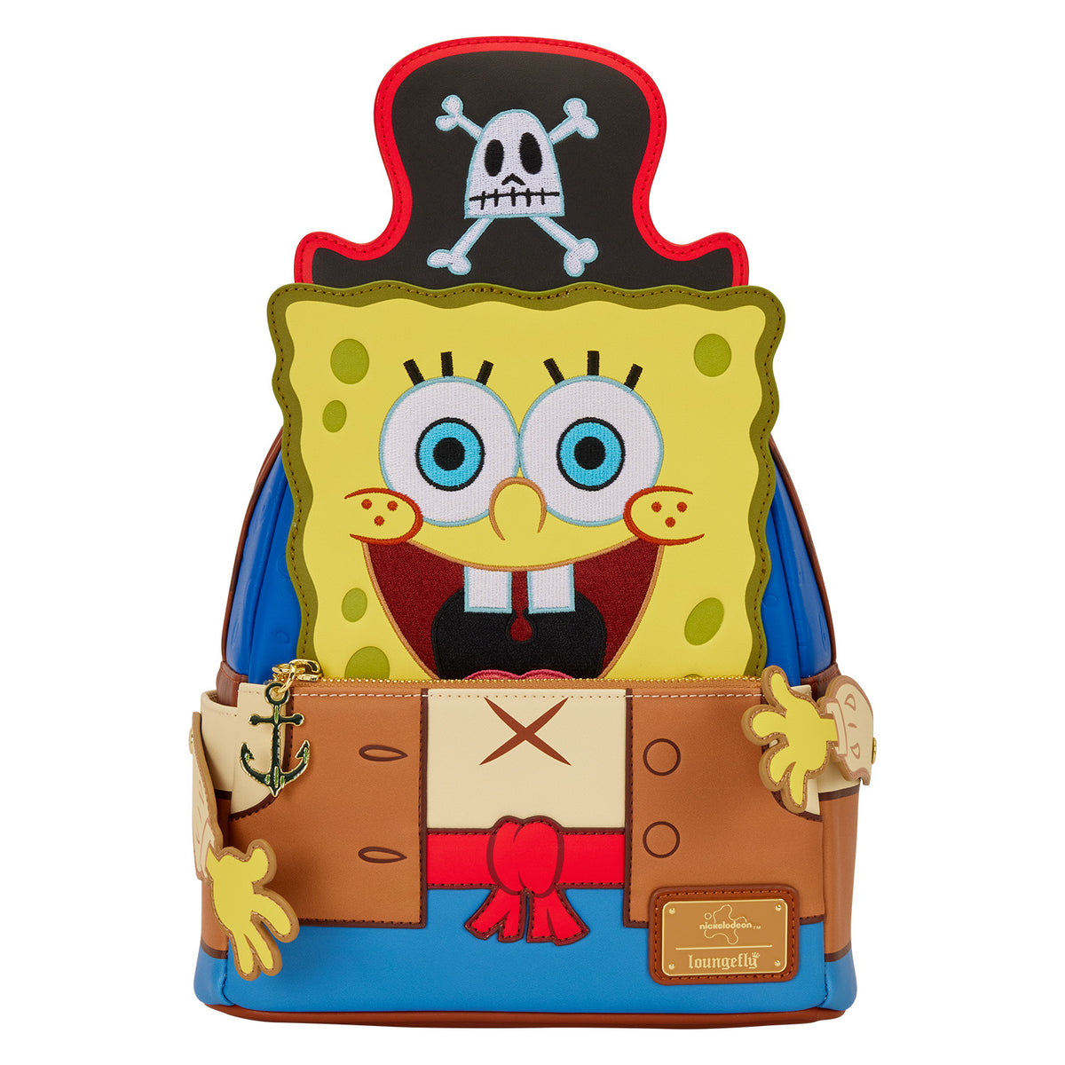 SpongeBob SquarePants Pirate Costume Nickelodeon Loungefly Mini Backpa ...